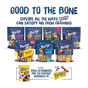 Purina Busy With Beggin' Made in USA Facilities Small/Medium Breed Dog Chew, Twist'd Cheddar & Hickory Smoke Flavors - 10 ct. Pouch