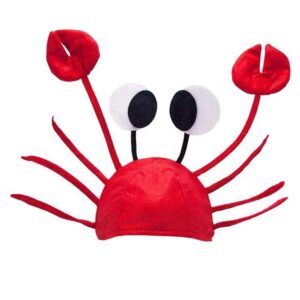 ASSUN TUDACVTE Crab Hat Party Costume Fancy Hat 3D Lobster Crawfish Seafood Lobster Hat Novelty Hat Party Costume Accessories