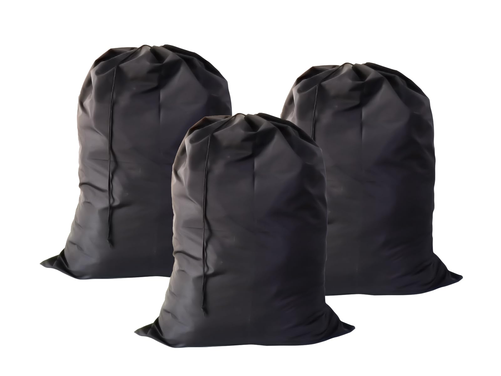 YETHAN Extra Large Laundry Bag 3 Pack, Black, Travel Laundry Bags with Drawstring Closure, 30"x40", for college, dorm and apartment dwellers (3PCS Black)