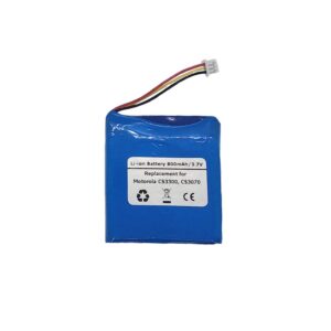 3.7v 800mah replacement battery for motorola cs3300, cs3070, fits motorola 82-133770-01 bluetooth wireless usb barcode scanners