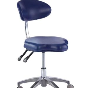 Global-Dental Mobile Chair Doctor's Stool Height Adjustment Portable Polygon Shape PU Leather