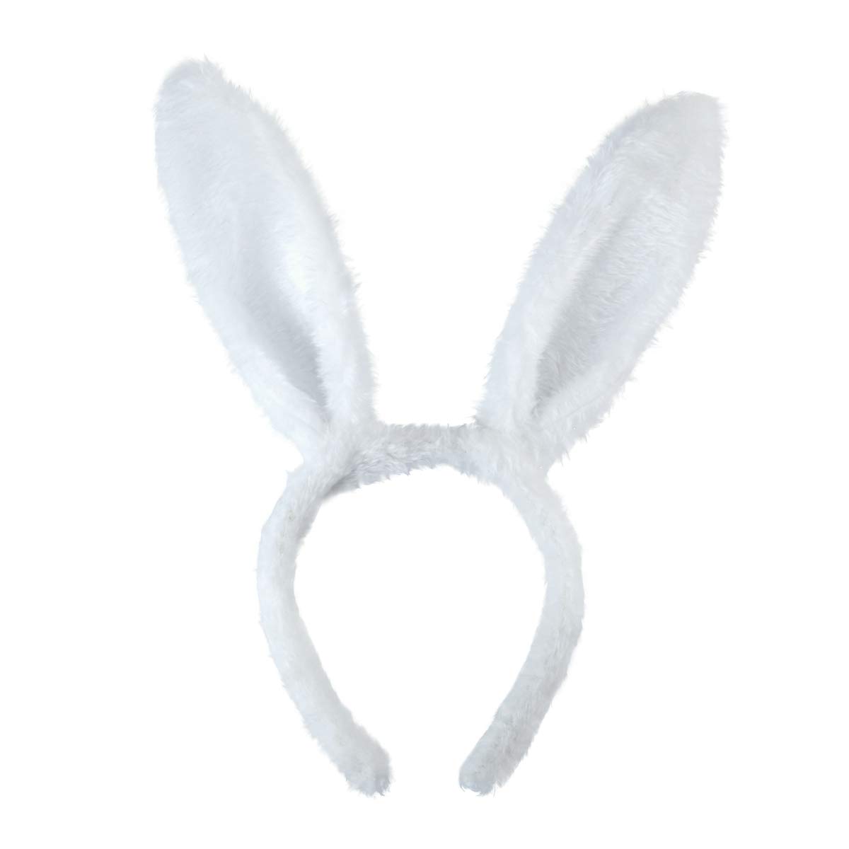 BinaryABC Bunny Rabbit Costume Set,Ears Headband Bow Ties Tail Set,Halloween Costume Assesories(White)