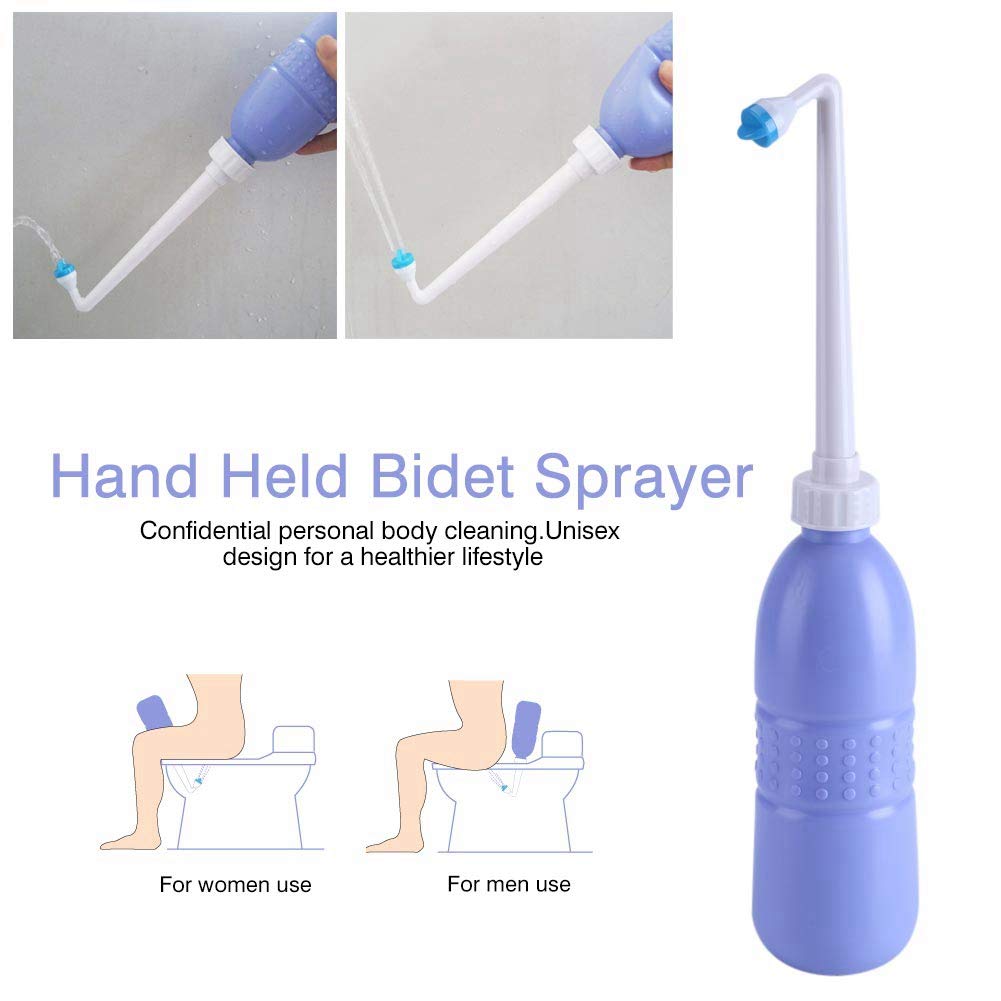 FTVOGUE Portable Bidet Sprayer Handheld Hand Spray Water Washing Toilet Bathroom Home Travel Use