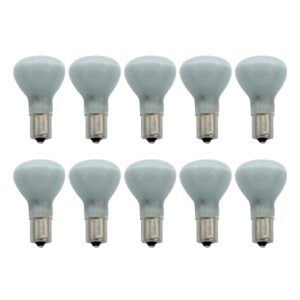 13v rv light 1383 bulb by technical precision - 20w frosted r12 ba15s bulb single contact bayonet base for automotive, elevator, and reading - 300 hours rated life - 10 pack