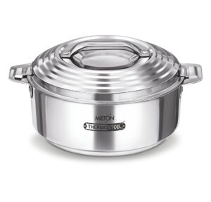 milton galaxia 10000 stainless steel casseroles, (8250 ml, silver)