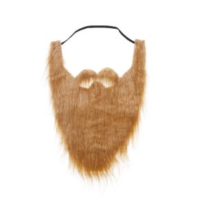 leroro ® funny costume party male man halloween beard facial hair disguise game black mustache party supplies（brown）