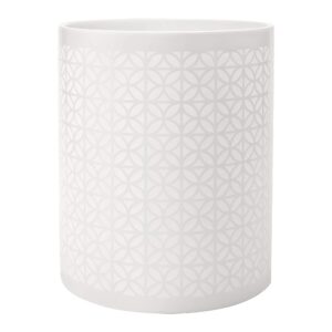 allure home creations felix wastebasket, white