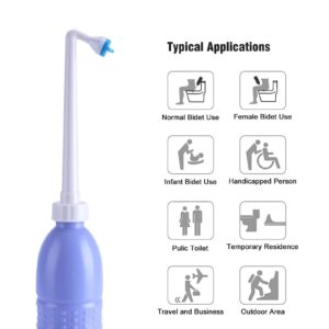 FTVOGUE Portable Bidet Sprayer Handheld Hand Spray Water Washing Toilet Bathroom Home Travel Use