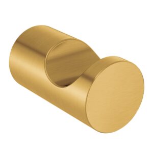 moen align brushed gold modern single robe hook, yb0403bg