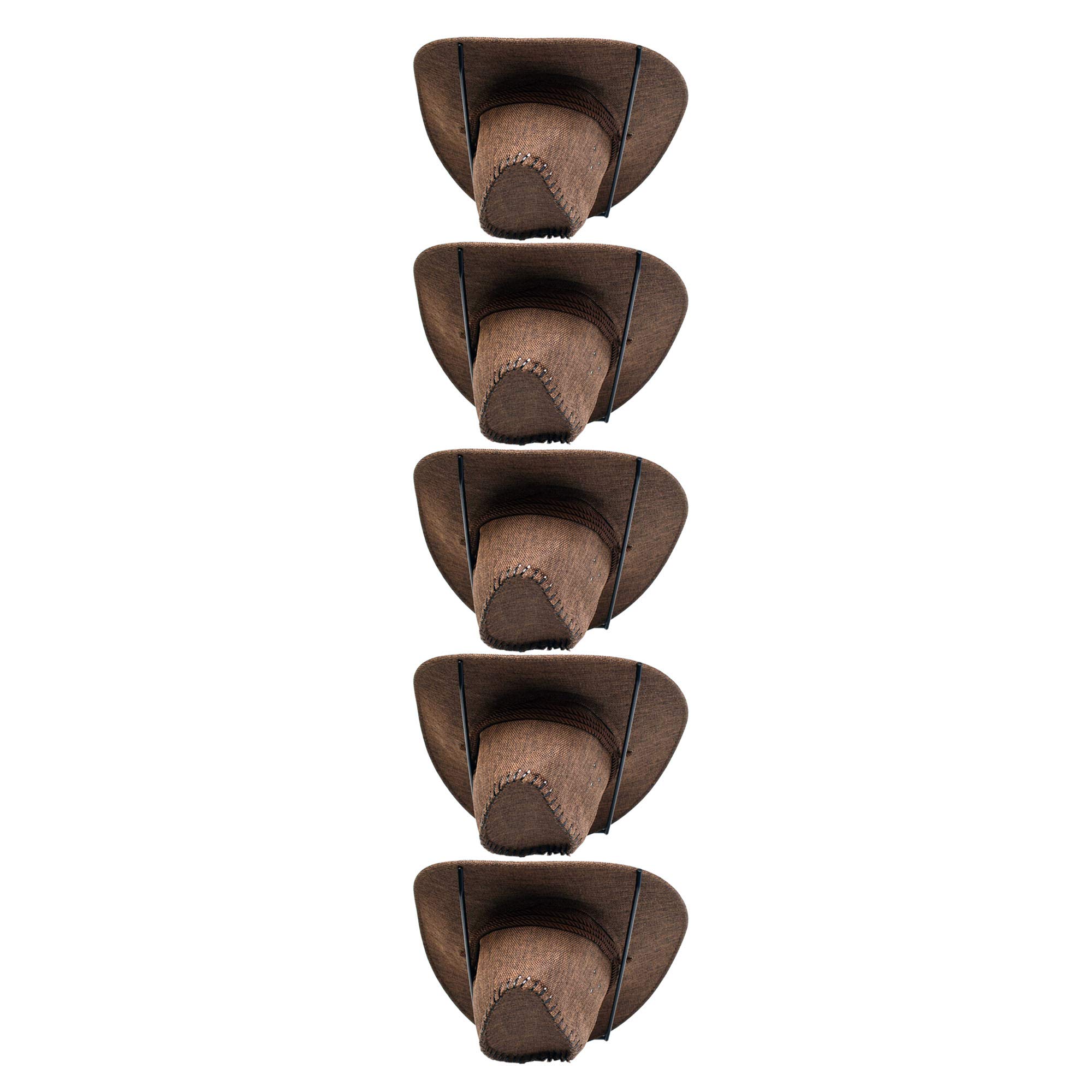 YYST Cowboy Hat Rack Cowboy Hat Holder Coyboy Hat Organizer 5/PK- No Cowboy Hat