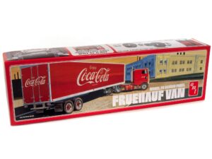 amt amt1109 1:25 fruehauf fb beaded panel coca-cola trailer, multi