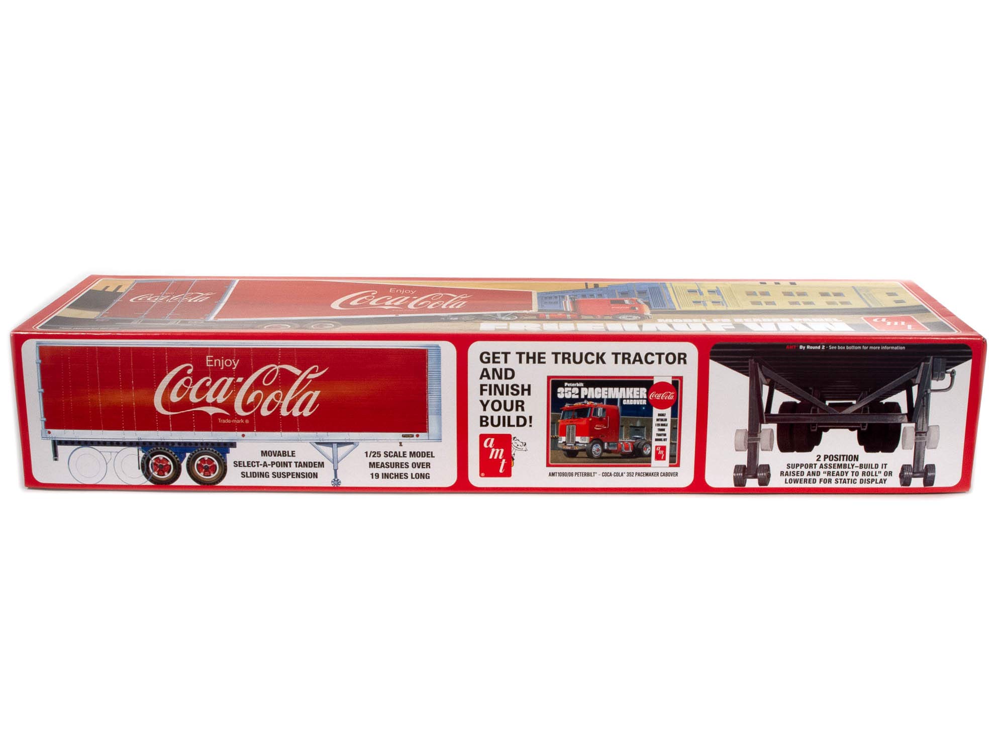 AMT AMT1109 1:25 Fruehauf FB Beaded Panel Coca-Cola Trailer, Multi