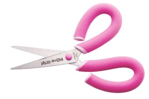 it's academic pillow grip scissors with comfortable handles, blunt tip, 8-inch length, perfect for classroom use, pink