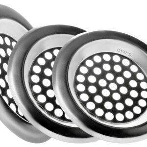 Hair Wig Drain Catcher, Bathroom Sink Strainer Stainless Steel, Drain Protectors Bath Tub 2.5", Drain Catcher Drain Hole Cover Metal (Pack of 3)