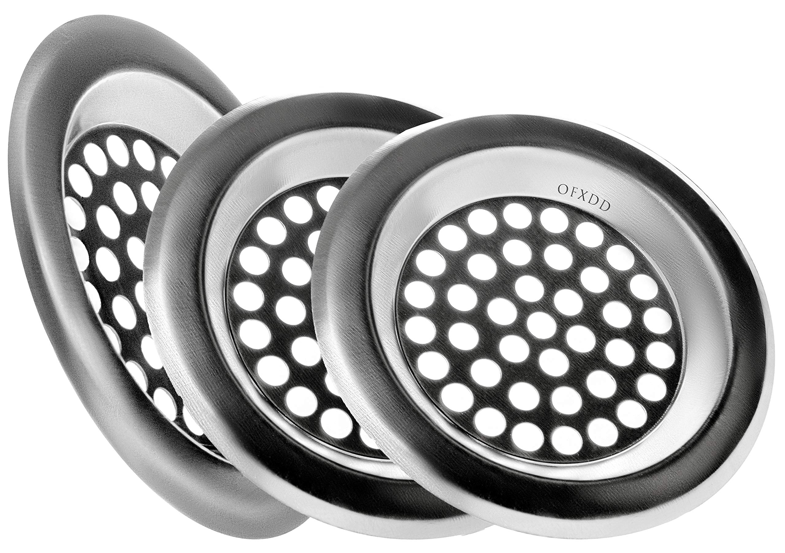 Hair Wig Drain Catcher, Bathroom Sink Strainer Stainless Steel, Drain Protectors Bath Tub 2.5", Drain Catcher Drain Hole Cover Metal (Pack of 3)