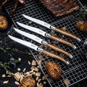 Laguiole Style de Vie Premium Line Steak Knife 1.8 mm Thick 6 Pieces Wood Colour