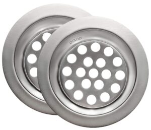 sink strainer 2.5 inch - bathtub & kitchen sink drain strainer - food & hair catcher for bathroom & kitchen sink of stainless steel - accessories for bathroom and kitchen, 2 pcs