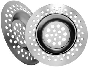 hair catcher, kitchen sink strainer, drain protector, hair catcher, drain catcher 3", spa drain cover (pack of 2)