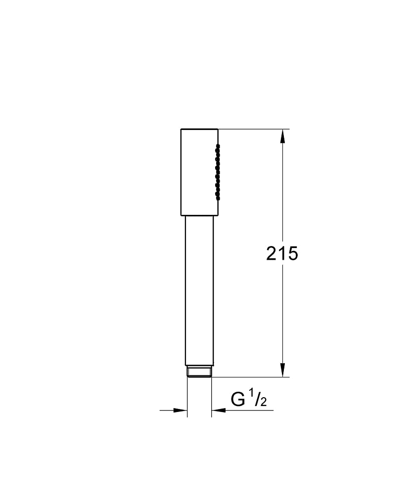 GROHE 26465000 Sena Stick Handshower 1.75 GPM, StarLight Chrome