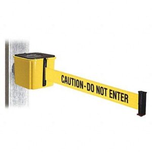 belt barrier, yellow, magnet, 20ft.l