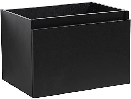 Fresca Mezzo 30" Black Wall Hung Modern Bathroom Cabinet - Cabinet Only (Sink Not Included)