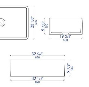 ALFI brand ABCO3320SB Kitchen Sink, Concrete