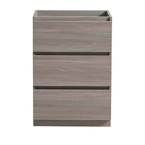 Fresca Lazzaro 24" Gray Wood Free Standing Modern Bathroom Cabinet - Cabinet Only (Sink Not Included)