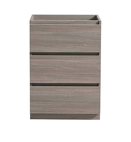 Fresca Lazzaro 24" Gray Wood Free Standing Modern Bathroom Cabinet - Cabinet Only (Sink Not Included)