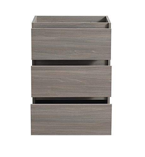 Fresca Lazzaro 24" Gray Wood Free Standing Modern Bathroom Cabinet - Cabinet Only (Sink Not Included)