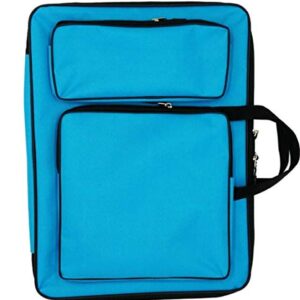 Water-Resistant Art Portfolio Carry Case Bag Backpack 18.6" x 13.9" Student Artist Portfolio for Art Supplies Storage and Traveling Drawing Board Folding Easel Palette Sketch Paper Brushes Pencils