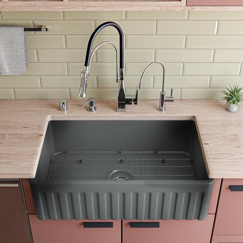 ALFI brand ABCO3320SB Kitchen Sink, Concrete