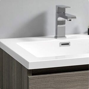 Fresca Lazzaro 24" Gray Wood Free Standing Modern Bathroom Cabinet - Cabinet Only (Sink Not Included)