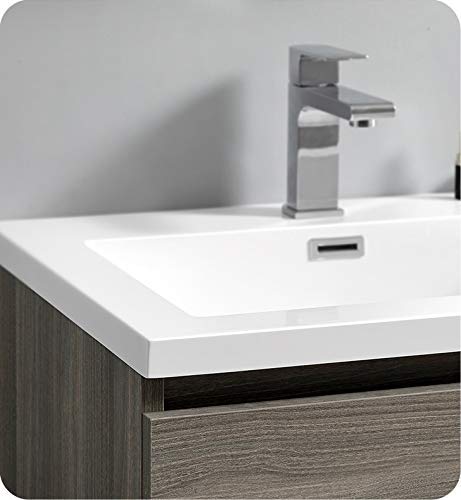 Fresca Lazzaro 24" Gray Wood Free Standing Modern Bathroom Cabinet - Cabinet Only (Sink Not Included)