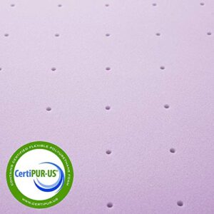 Best Price Mattress Queen Mattress Topper - 1.5 Inch Lavender Infused Memory Foam Bed Topper Cooling Mattress Pad, Queen Size