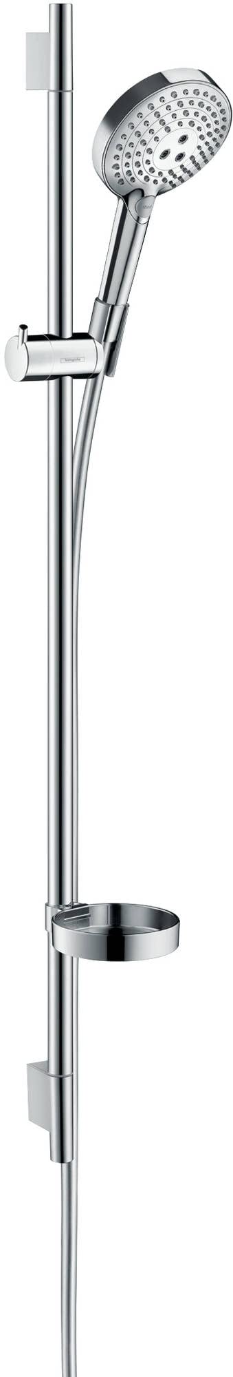 Hansgrohe 27667000 Raindance Select S Set 120 3jet Shower Rail 90 cm Kitchen & Bath Fixtures, 3 Sprays + PowderRain, Chrome