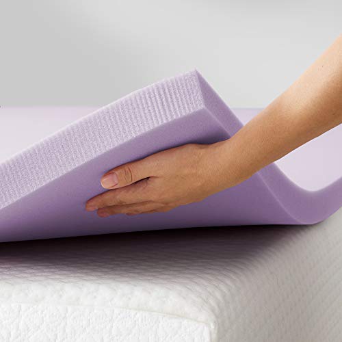 Best Price Mattress Queen Mattress Topper - 1.5 Inch Lavender Infused Memory Foam Bed Topper Cooling Mattress Pad, Queen Size