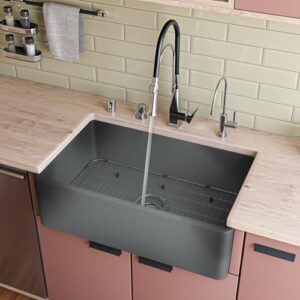 ALFI brand ABCO3320SB Kitchen Sink, Concrete