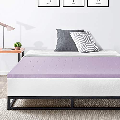 Best Price Mattress Queen Mattress Topper - 1.5 Inch Lavender Infused Memory Foam Bed Topper Cooling Mattress Pad, Queen Size