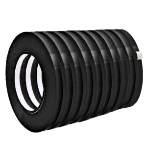 wod bstc22pvc black 10 pack, poly bag sealer tape - 3/8 inch x 180 yds. for color coding age of perishables, food storage, pack,aging and sealing meat, candy, or gifts