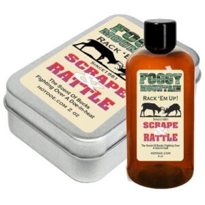 foggy mountain scrape and rattle buck attractant - 2 oz bottle