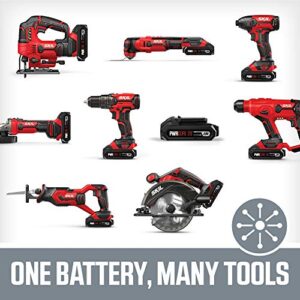 SKIL 20V 2-Tool Combo Kit: 20V Cordless Drill Driver and Impact Driver Kit Includes 2.0Ah PWR CORE 20 Lithium Battery and Charger - CB739001