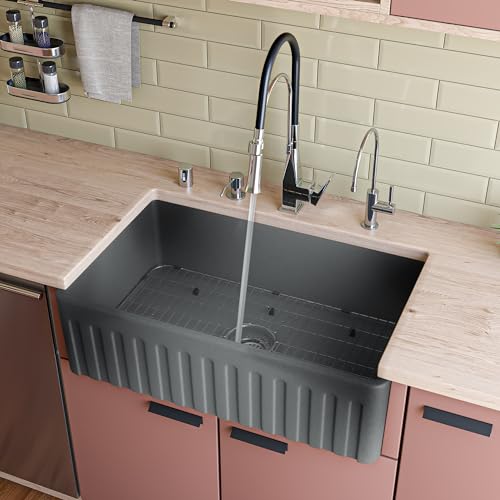 ALFI brand ABCO3320SB Kitchen Sink, Concrete