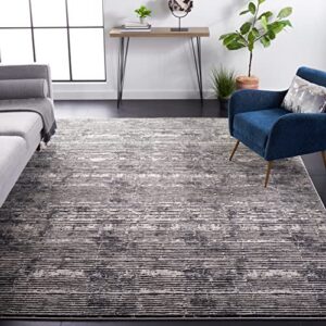 safavieh lurex collection area rug - 8' x 10', black & grey, modern abstract design, non-shedding & easy care, ideal for high traffic areas in living room, bedroom (lur188z)