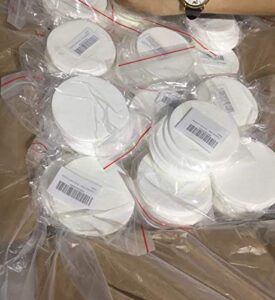 12 synthetic filter discs 90mm for a buchner funnel and cut them fit"wide mouth" size used for mushroom cultivation