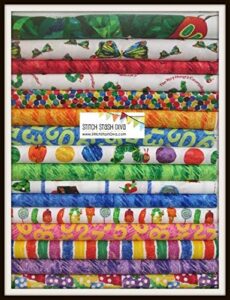 hungry caterpillar super bundle (15 fabrics plus panel) (fat quarter bundle)