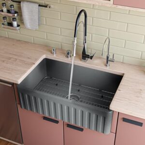 ALFI brand ABCO3320SB Kitchen Sink, Concrete