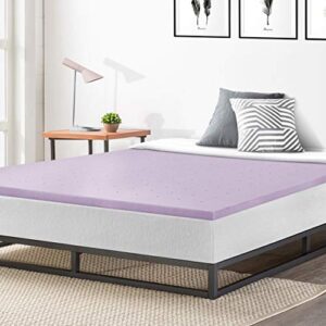 best price mattress queen mattress topper - 1.5 inch lavender infused memory foam bed topper cooling mattress pad, queen size