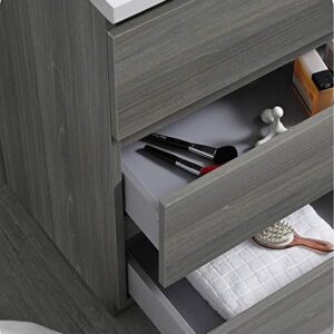 Fresca Lazzaro 24" Gray Wood Free Standing Modern Bathroom Cabinet - Cabinet Only (Sink Not Included)