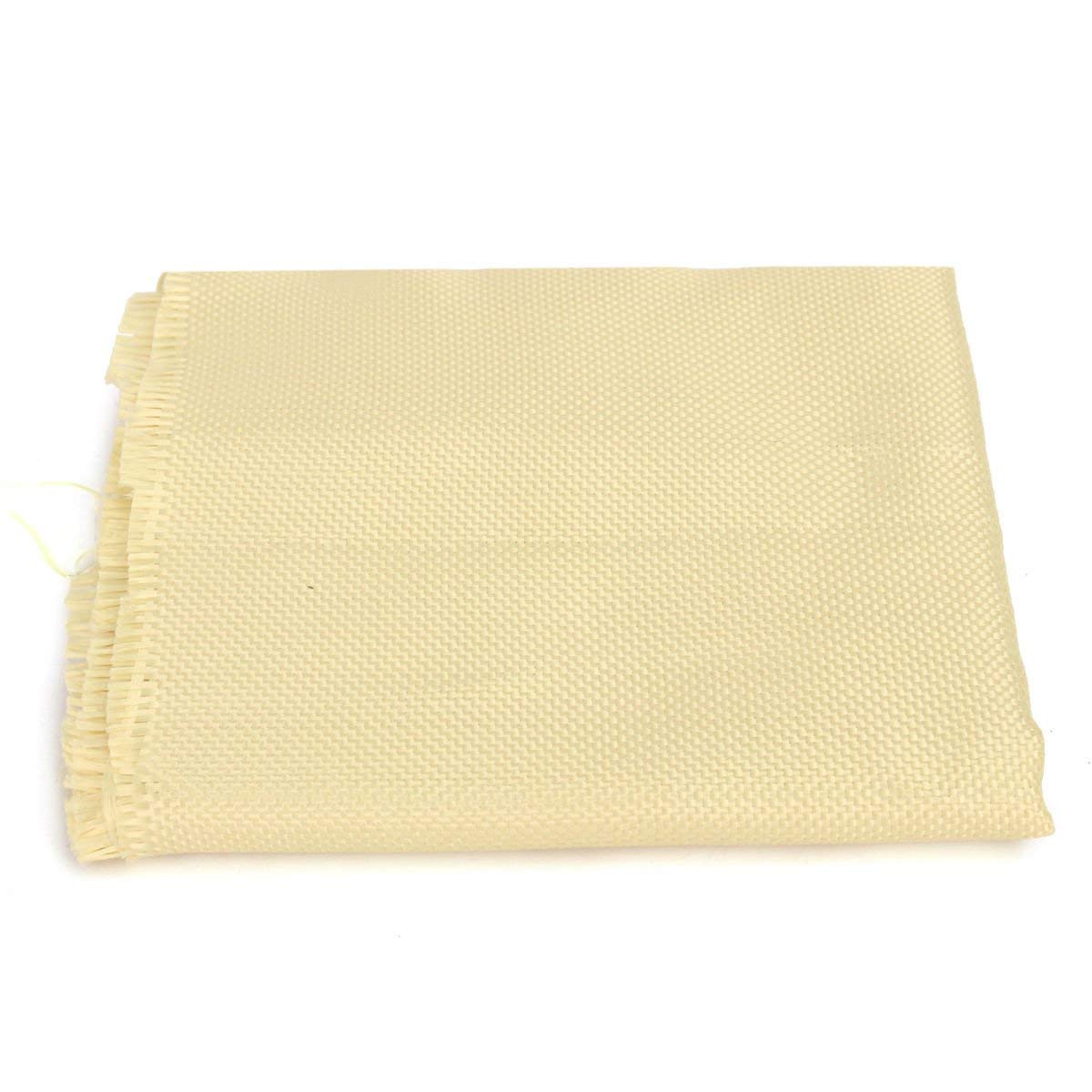 MILLY-US 37 Durable 200gsm Woven Kevlar Fabric Aramid Fiber Cloth Plain Color Yellow Twill Linear Density 1100 D DIY Crafts 100x30cm