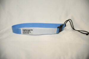 laundry loop with sock snare, premium sky blue laundering strap